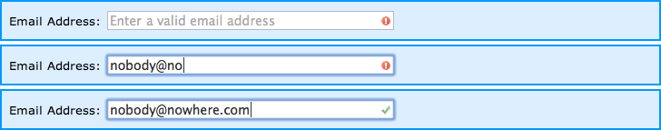 HTML5 Form Validation Examples